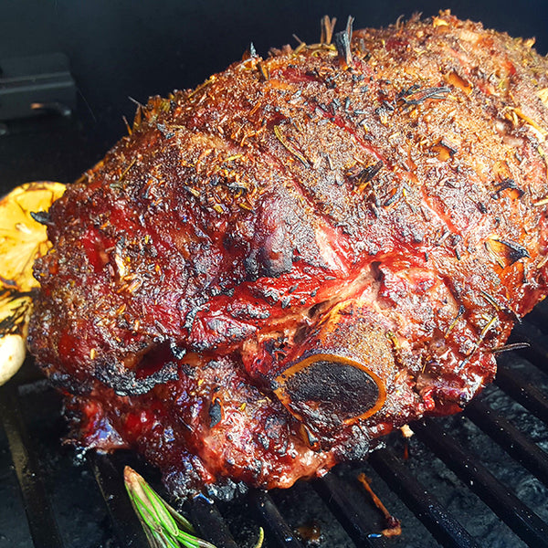 how to cook a lamb roast in a weber kettle